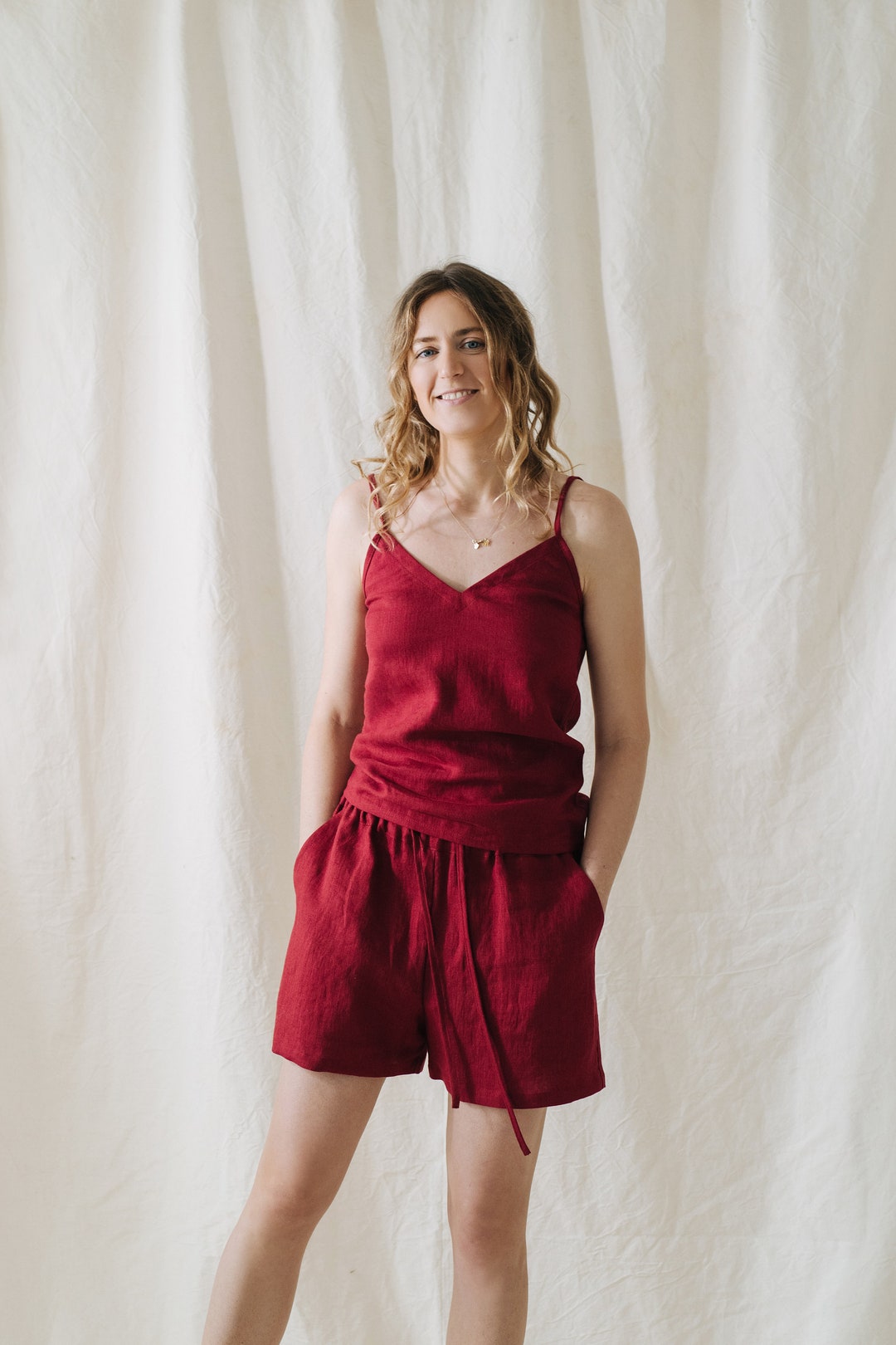 Athens Top, Linen Cami Top, Linen Slip Top, Linen Camisole, Linen ...