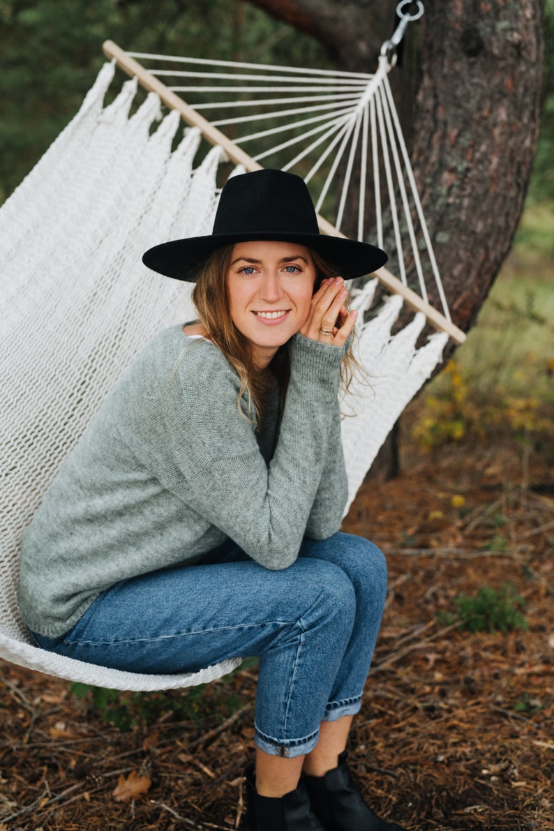 Madeira Pullover - Alpaca Wool Sweater - Hand Knitted Pullover - Silk ...