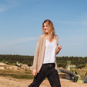 Alaska Cardigan, Oversized Cardigan, Chunky Wool Cardigan, Loose Fit ...