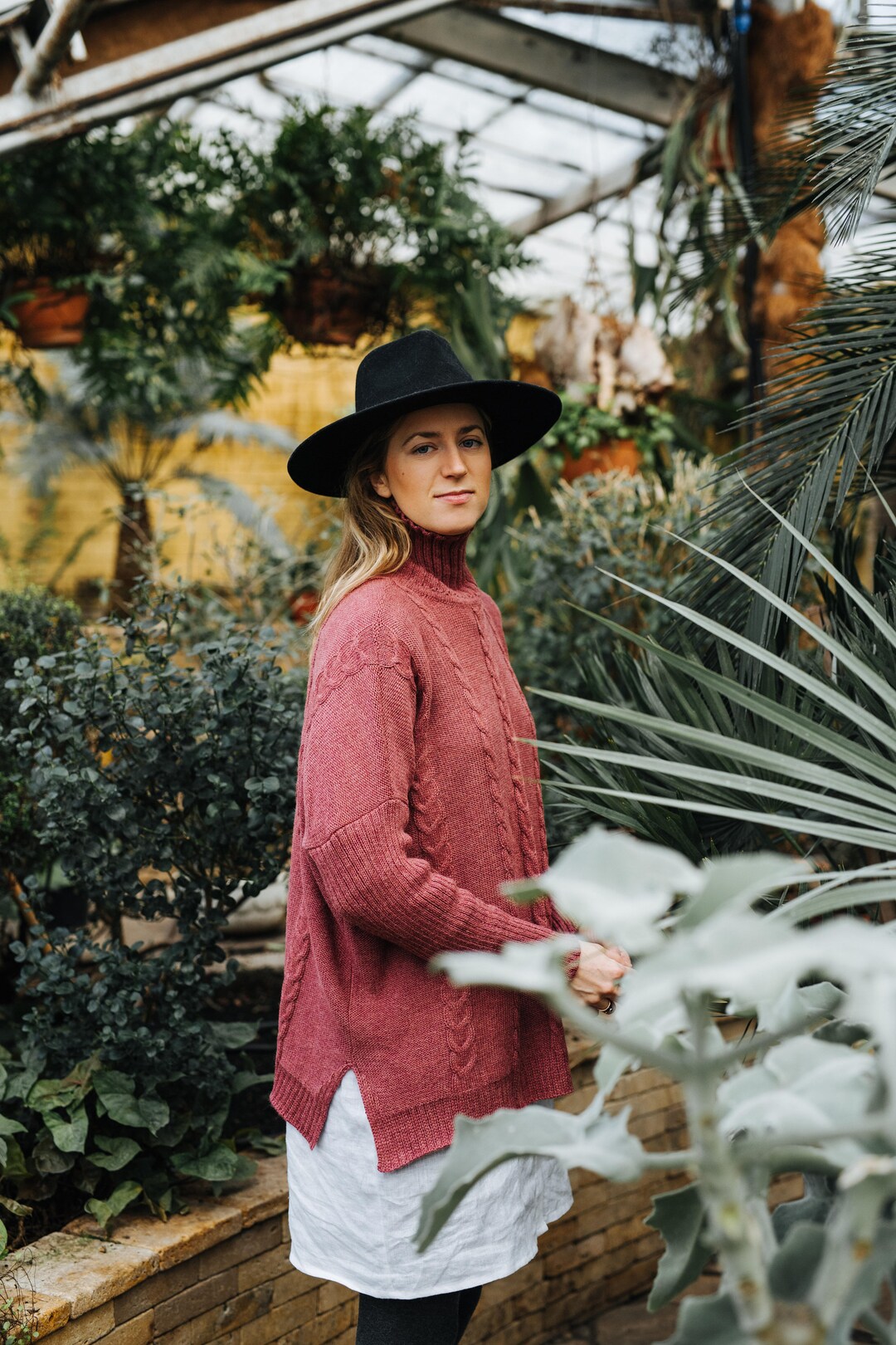 Nevada Pullover, Oversized Turtleneck, Alpaca Wool Pullover, Pink ...