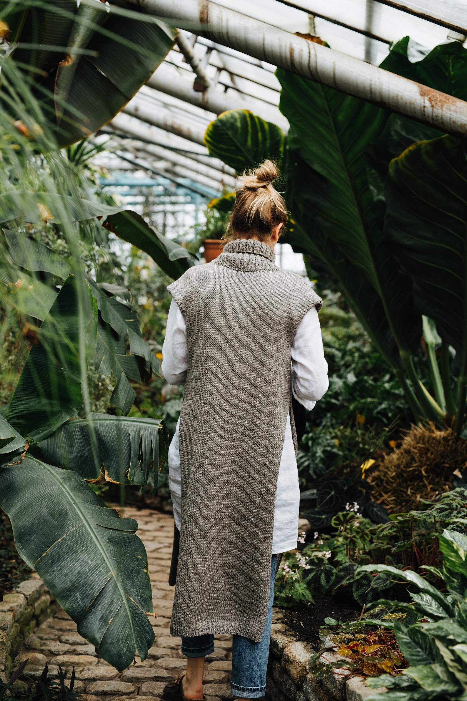 Texas Vest, Long Vest, Wool Pullover, Boho Pullover, Brown Sweater ...