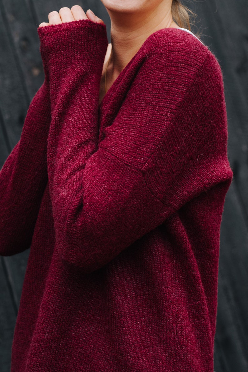Madeira Pullover - Alpaca Wool Sweater - Hand Knitted Pullover - Women ...