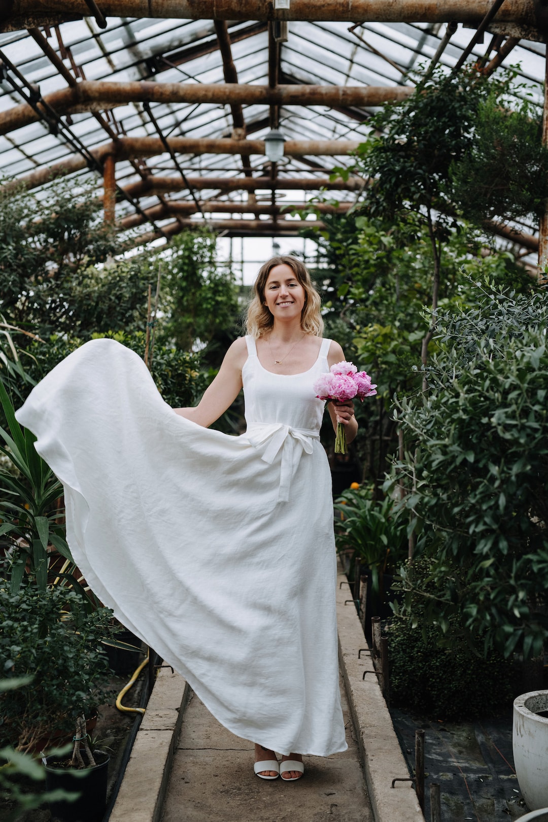 May Dress, Wedding Linen Dress - Etsy
