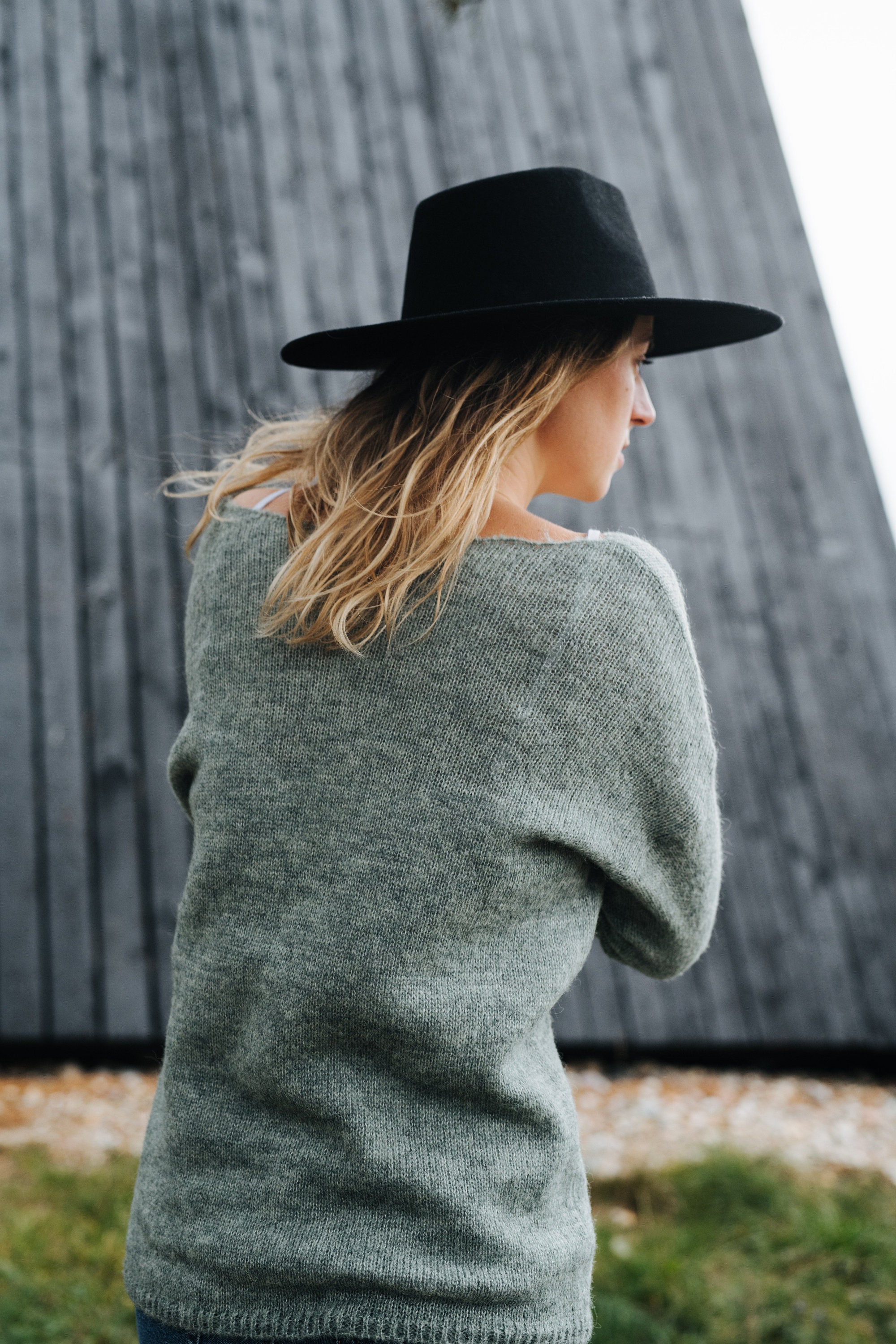 Madeira Pullover - Alpaca Wool Sweater - Hand Knitted Pullover - Silk ...