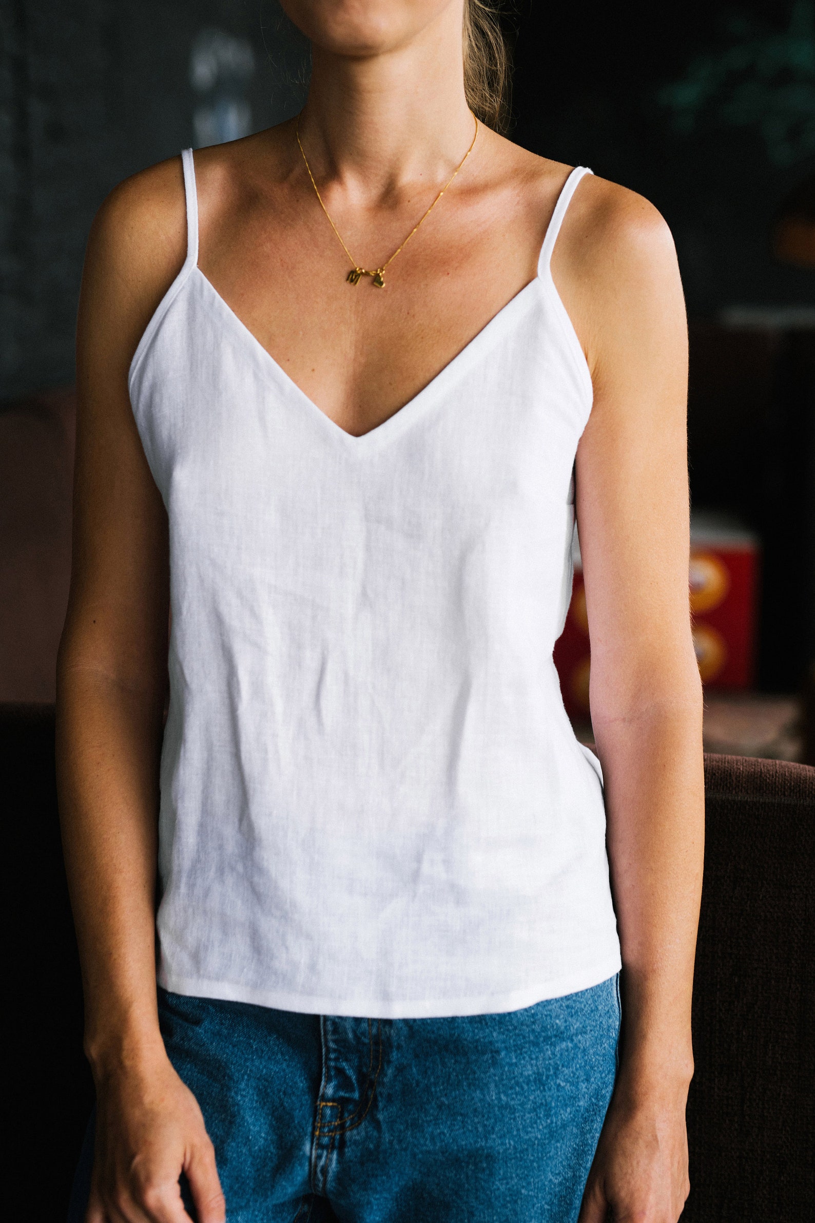 Athens Top Linen Cami Top Linen Slip Top Linen Camisole | Etsy