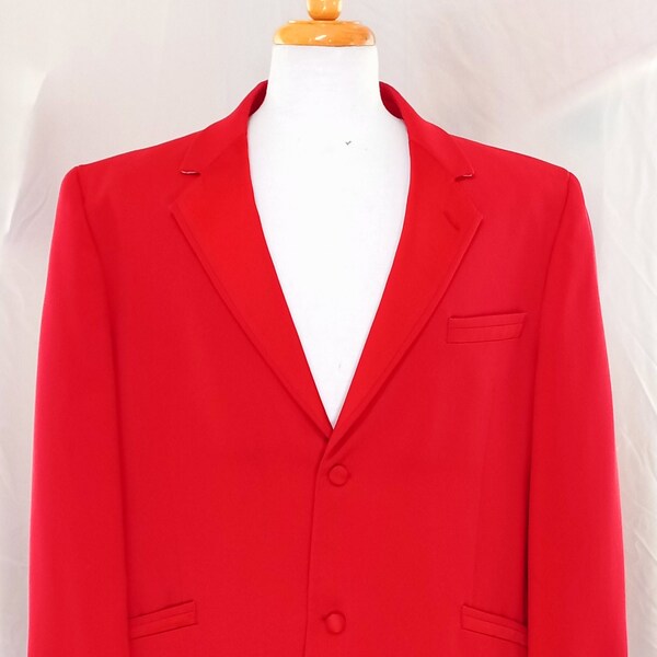 Mens Red Jacket Costume - Etsy