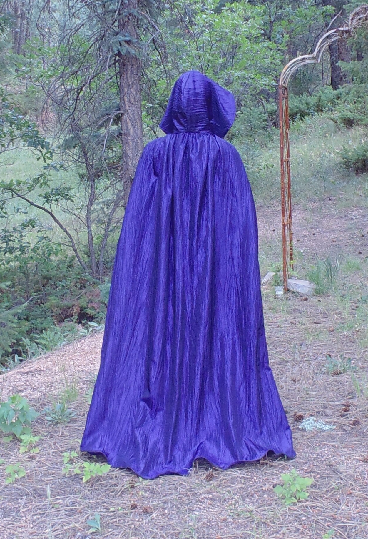 Purple Hooded Cape Goth Halloween Vampire Costume Cape | Etsy