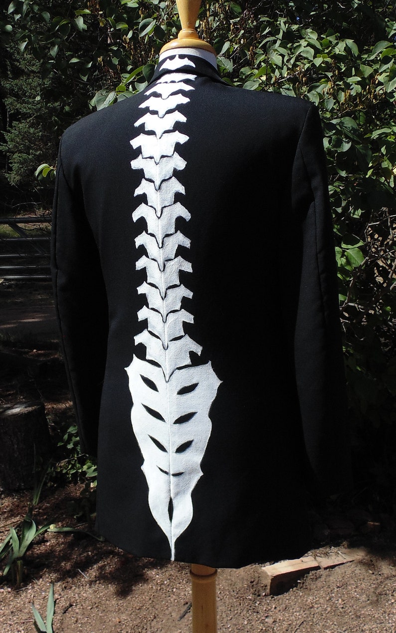 Men Hand Painted Spinal Column Tuxedo Suit Jacket Costume - Etsy