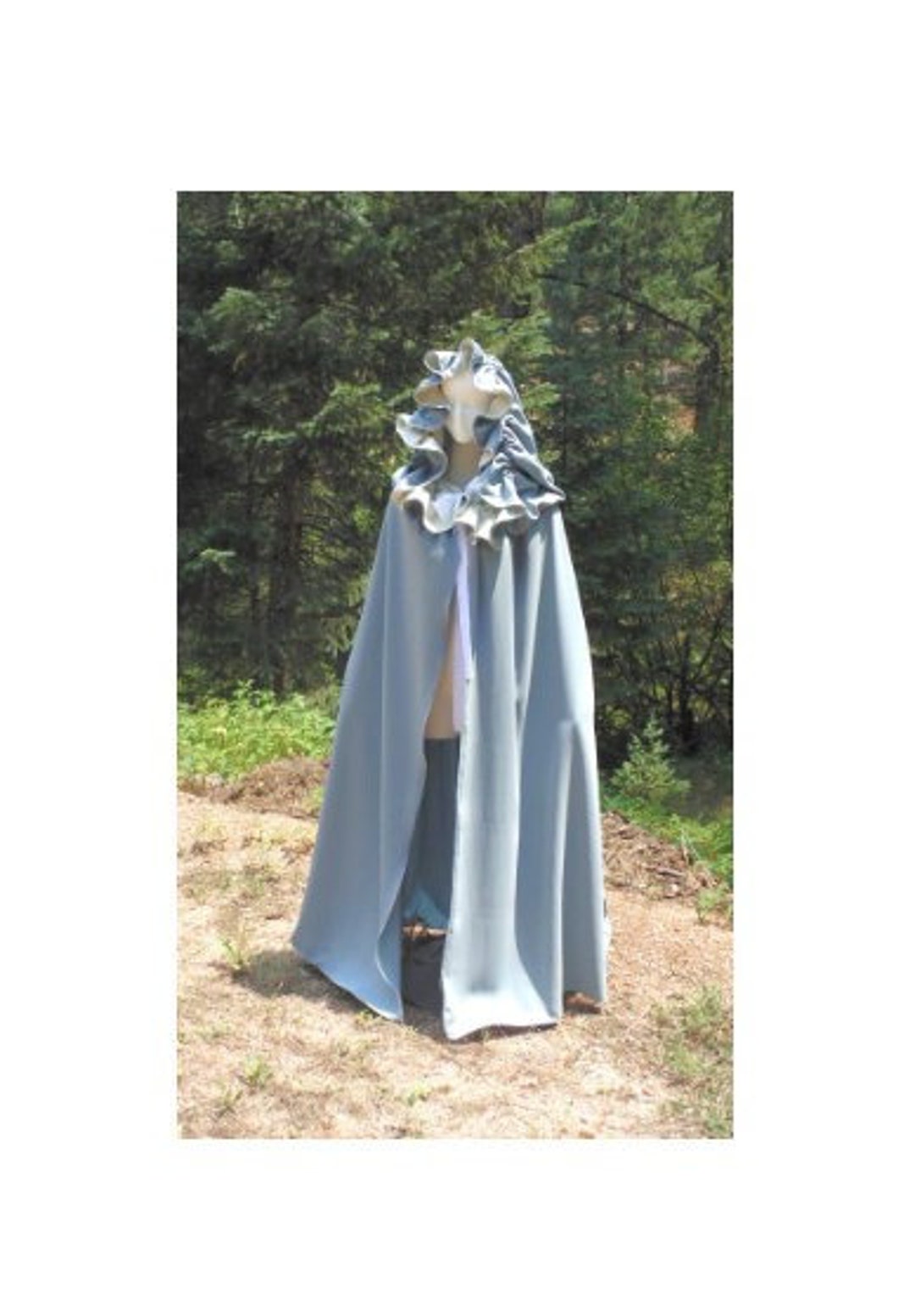 Adult Full Length Cloak in Ghostly Grey - Etsy