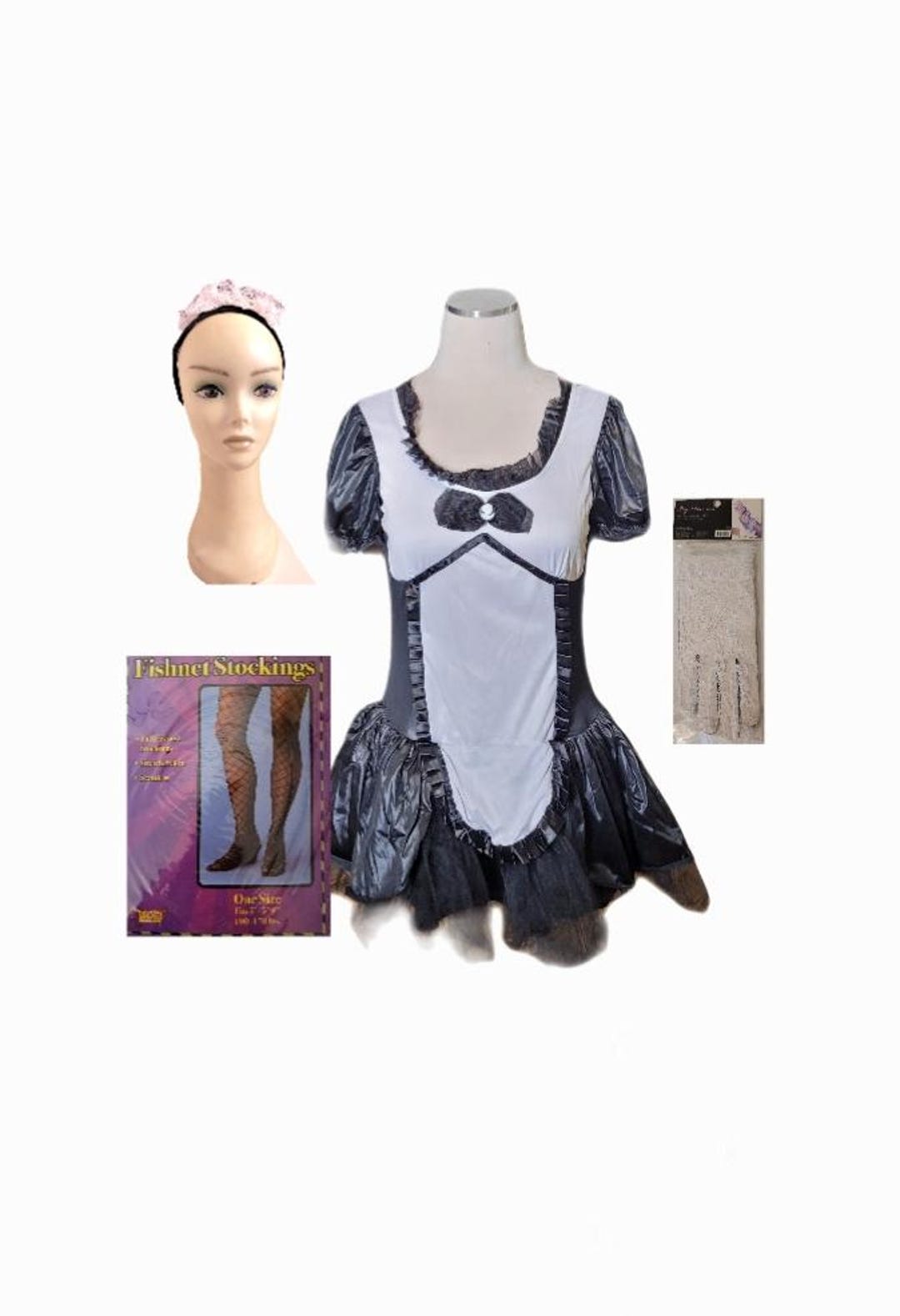 Women's Medium - Large French Maid Costume Bundle - Etsy