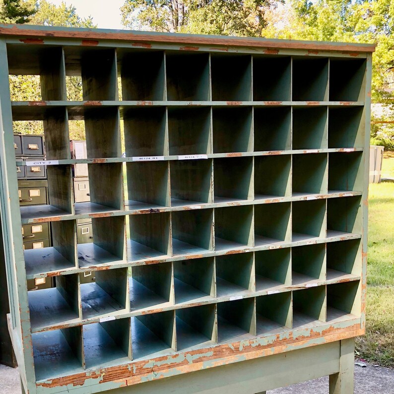 Post Office, PO, Postal Sorting Cabinet, Organizer, Display, Divided ...