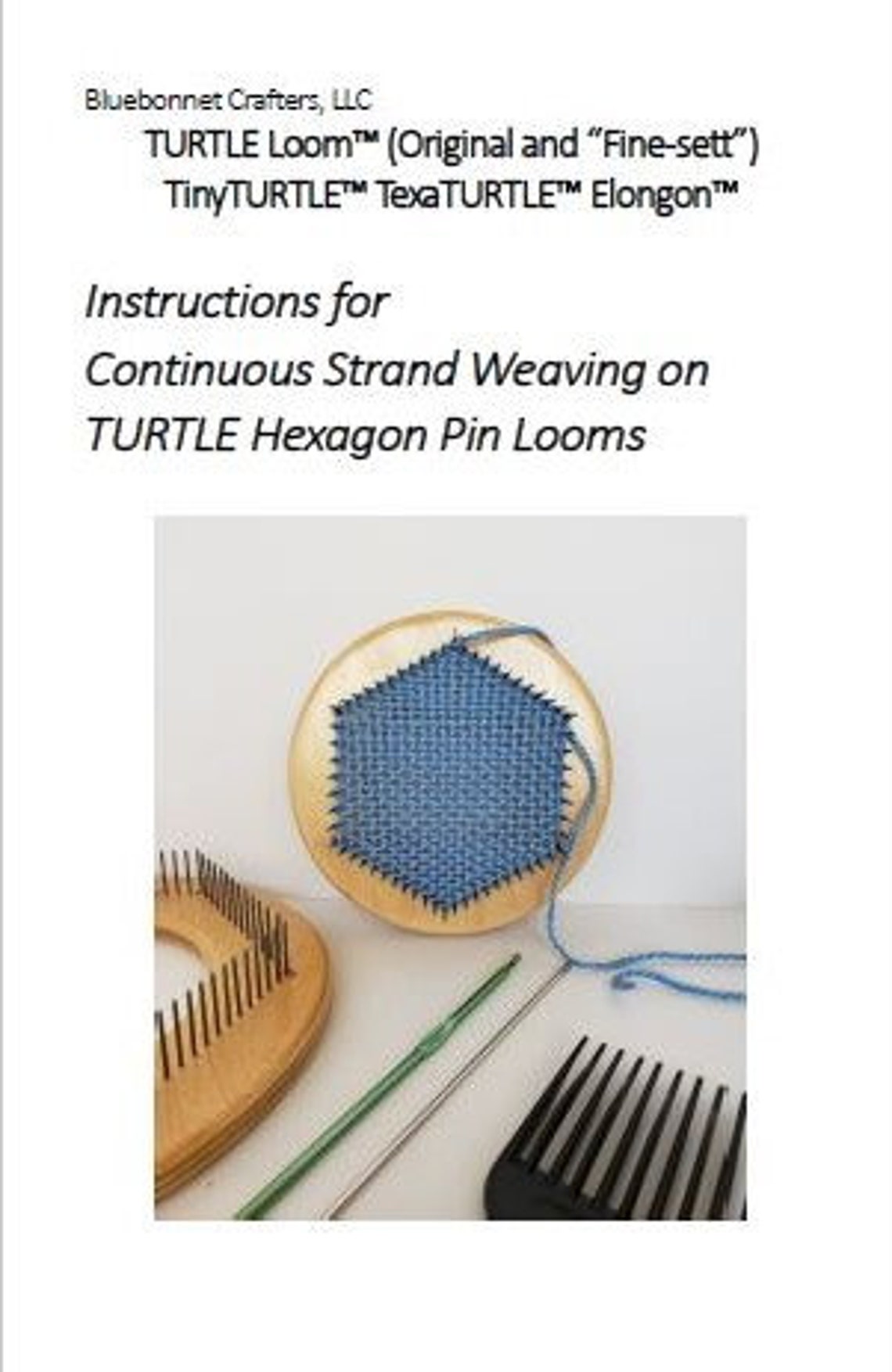 Instructions for TURTLE Hexagon Pin Loom Weaving (gen 2) (DIGITAL) - Etsy