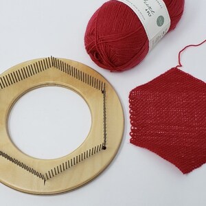 Texaturtle™ Hexagon Pin-loom Kit - 6" F - for Fingering/sock Weight ...