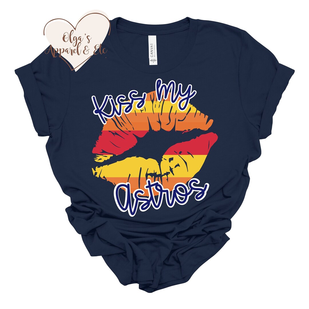 Kiss My Astros Tshirt/houston Astros Tshirt/houston Astros - Etsy
