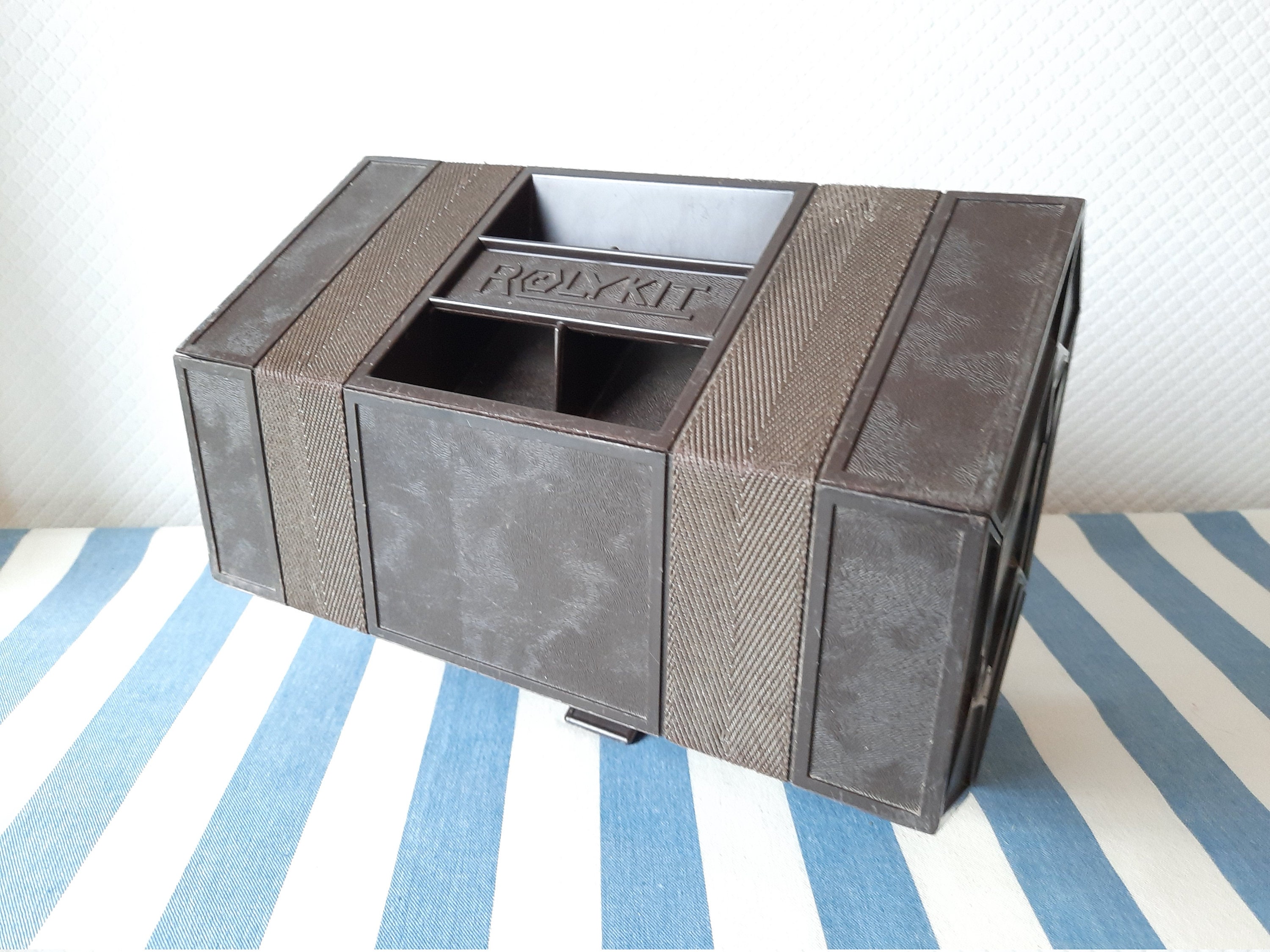 Scrapbooking Red Retro RolyKit Roll Up Organizing Container with ...