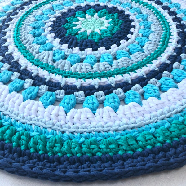 Pink Crochet Rug - Etsy