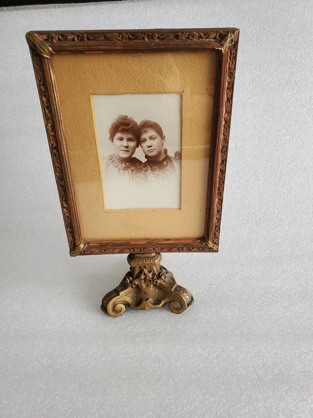 Antique Old Victorian Farmhouse Ornate 3-legged Rectangle Wooden ...