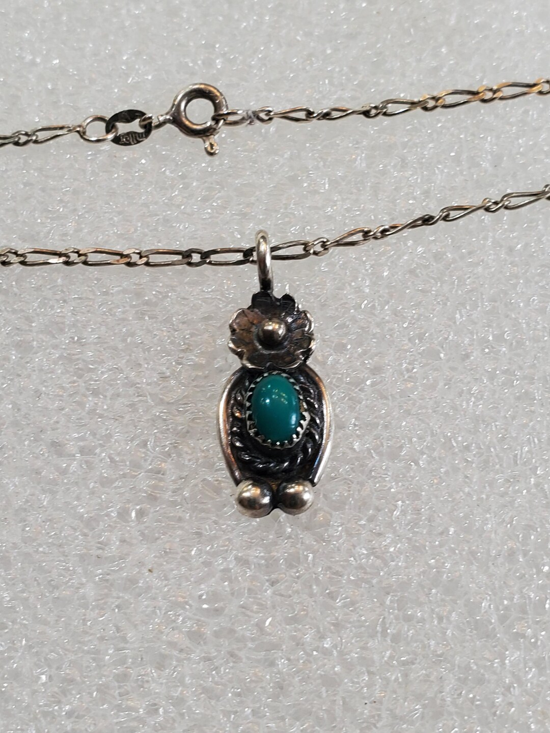 Vintage Signed "e. Etsitty Turquoise & Sterling Silver Native American ...