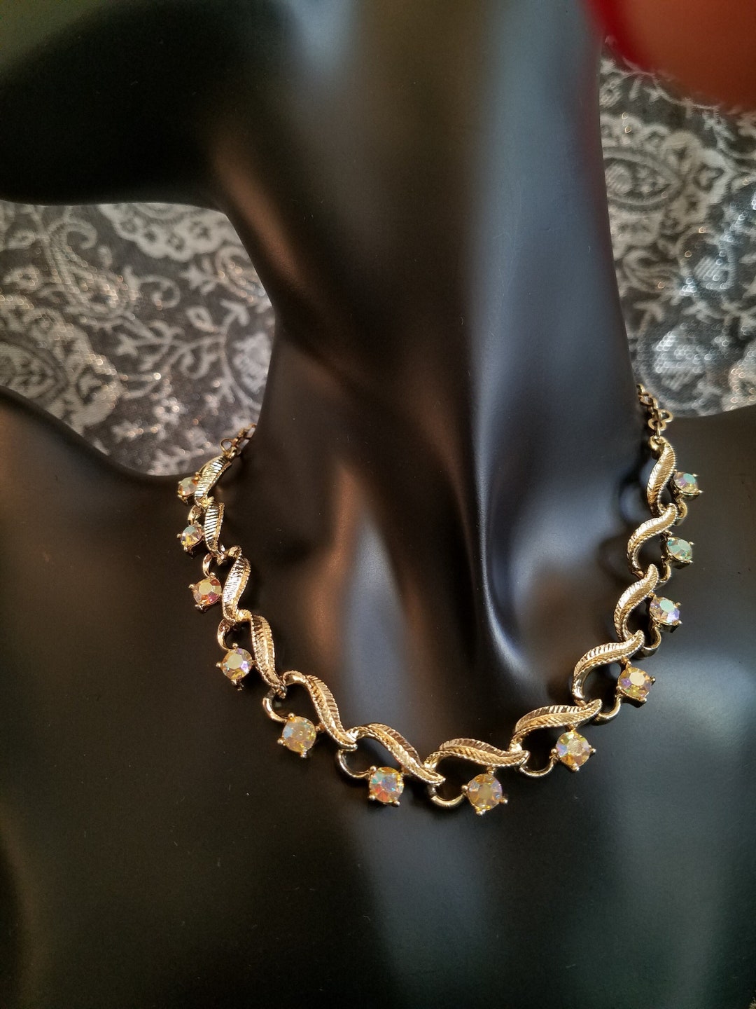 1950's Hollywood Gold Tone Setting & Chaton-cut Aurora - Etsy