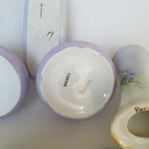 Antique 5-piece Porcelain Vanity Set Made by Rawson & Vighaud Limoges ...