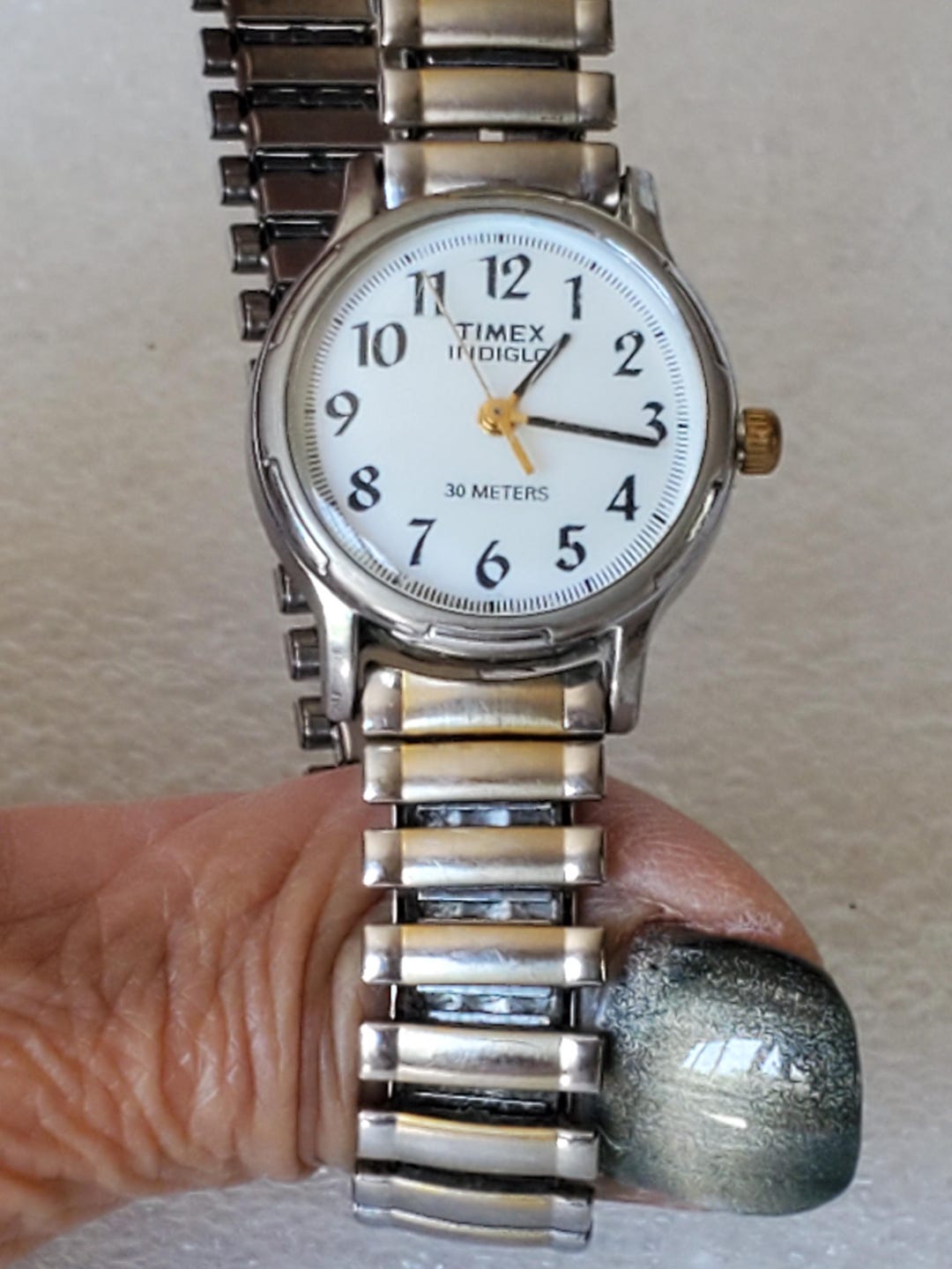 Vintage Timex Indiglo Ladies Watch W/ 30 Meters Water Resistance N Stretch Band, New Battery - Etsy