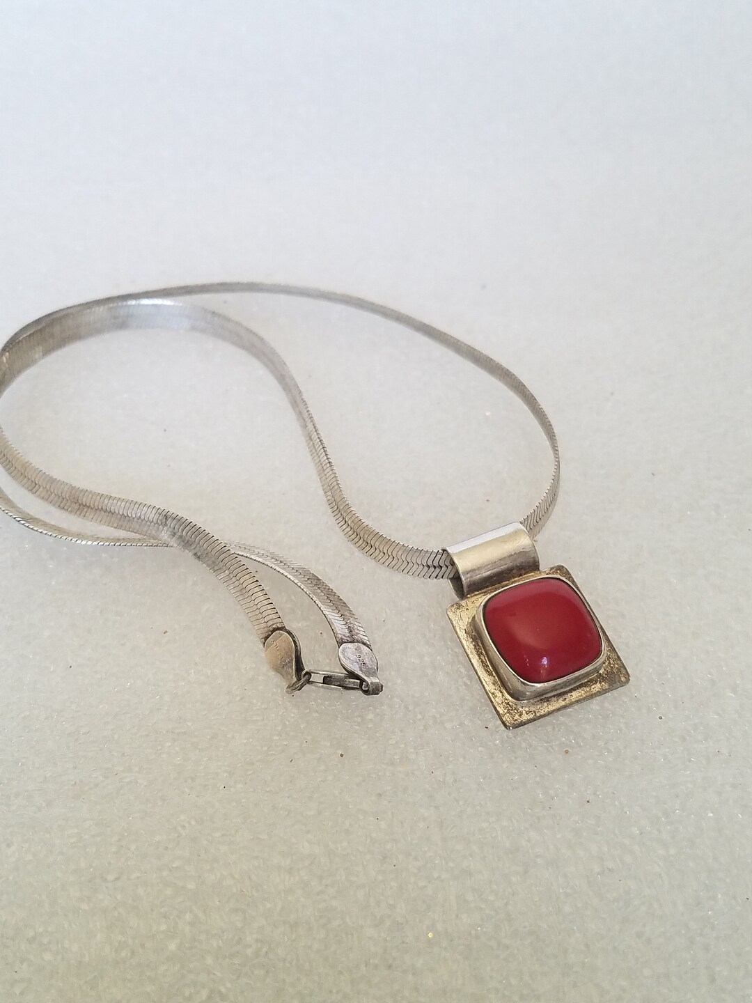 1980's Signed mexico TJ-15 925 Flat Square - Etsy