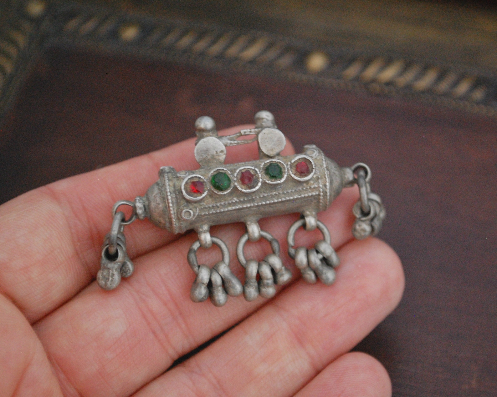 Rajasthani Tribal Silver Taviz Pendant Indian Tribal Pendant | Etsy