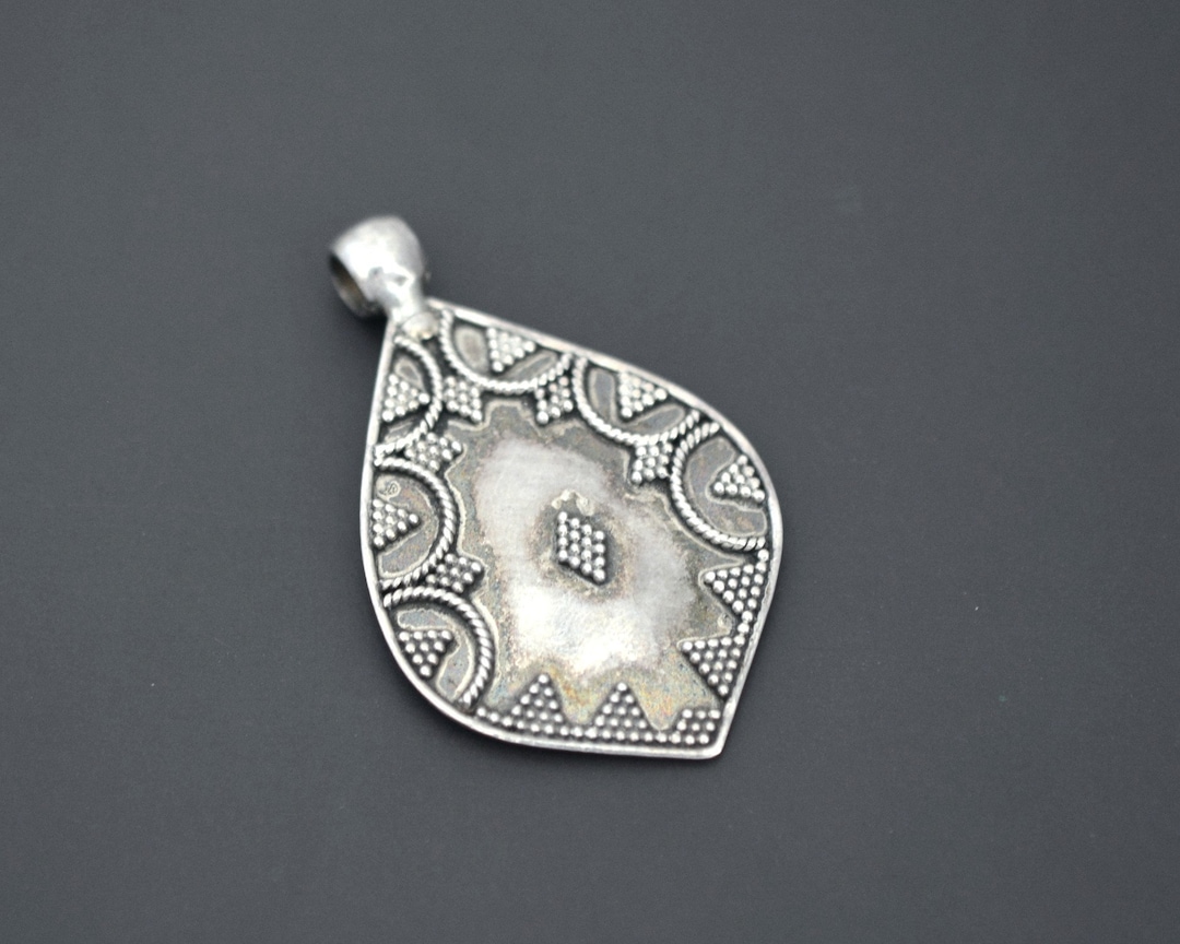 Indian Silver Pendant Rajasthani Silver Amulet Tribal Indian Amulet ...
