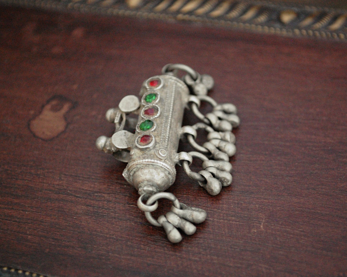 Rajasthani Tribal Silver Taviz Pendant Indian Tribal Pendant | Etsy