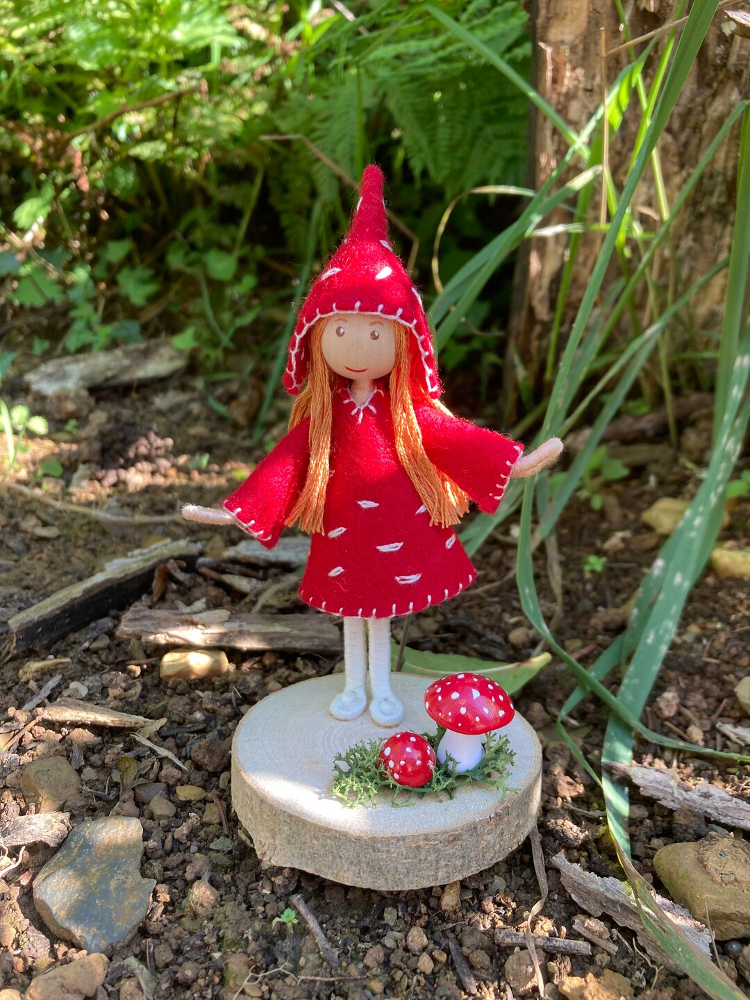 Toadstool Elf Gnome READY to SHIP - Etsy