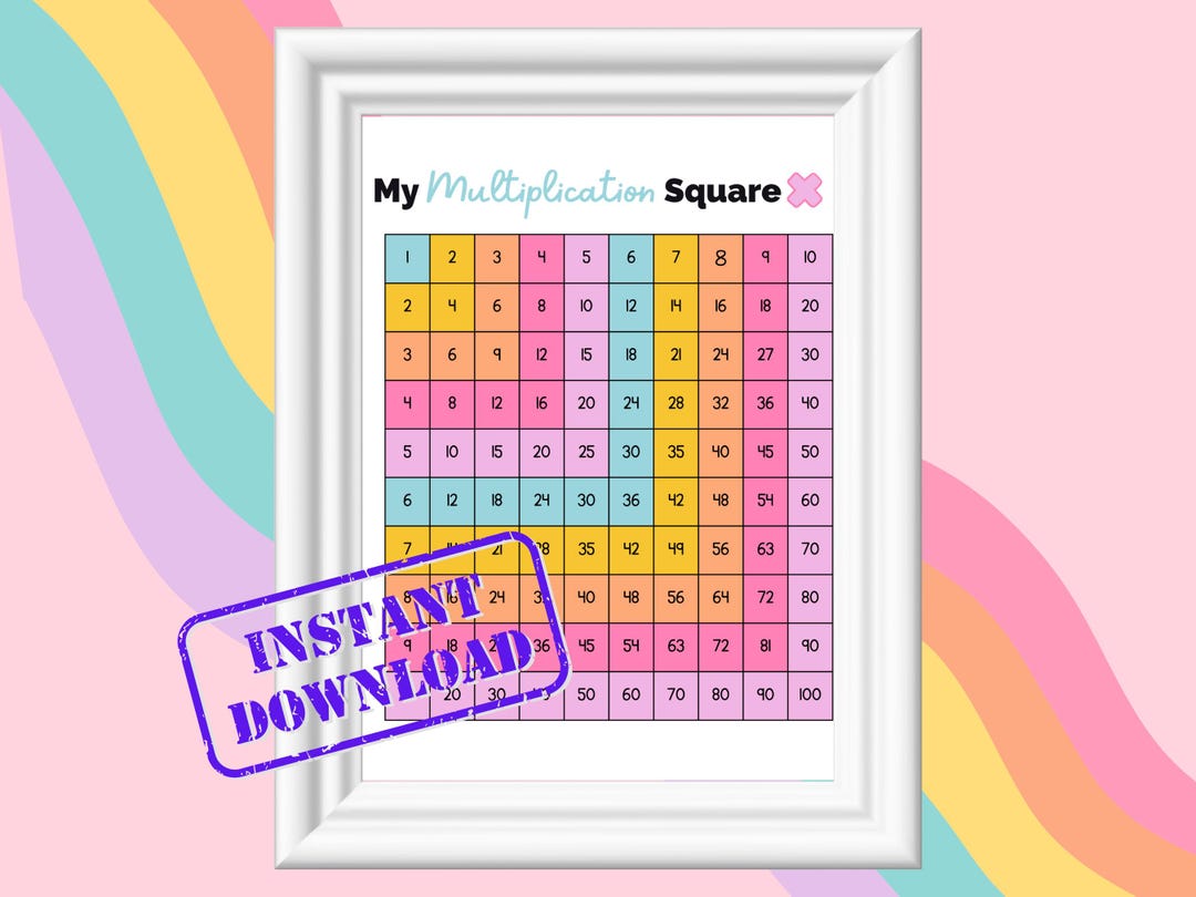 Multiplication Square · Math Times Table Square · Multiplication ...