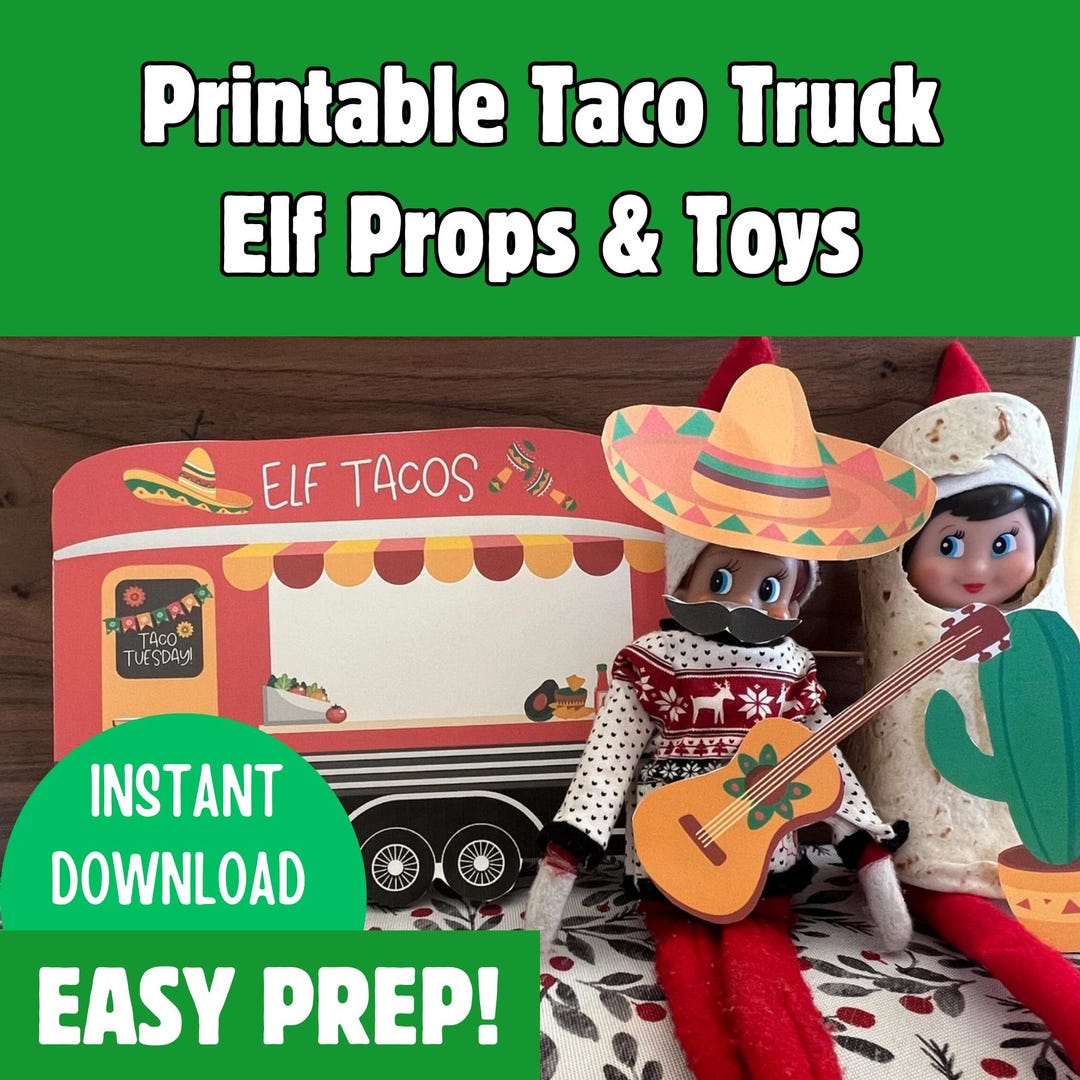 Printable Elf Taco Stand Kit – Taco Truck Props & Accessories for ...