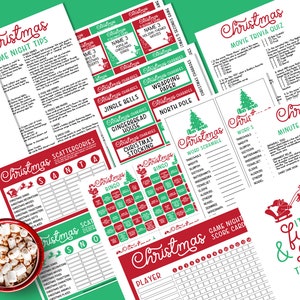 Printable Christmas Game Night Bundle of Party Games - Etsy