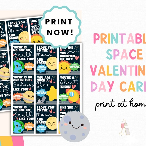 Space Valentine - Etsy