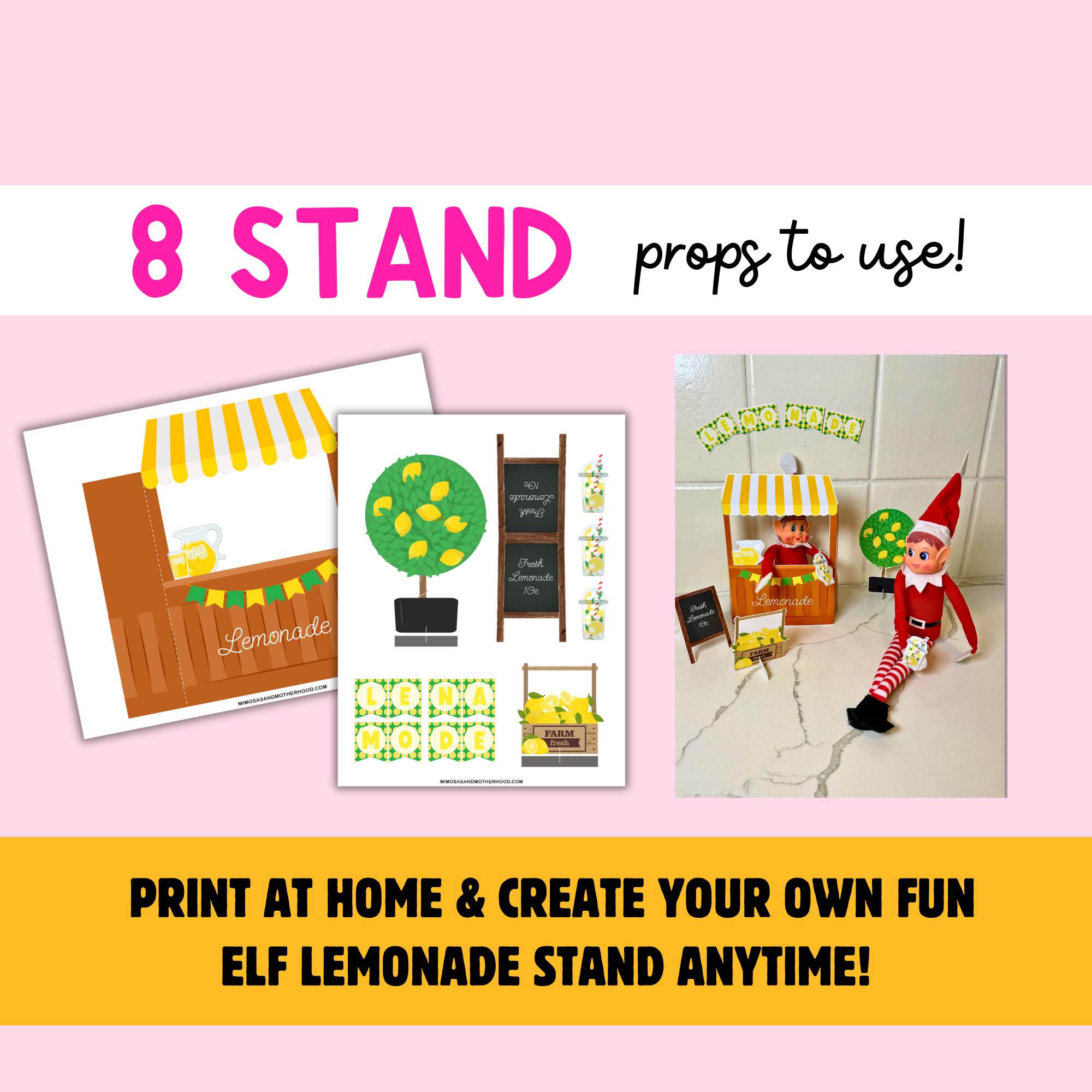 Printable Elf Lemonade Stand – Mini Elf Props & Accessories for Summer ...