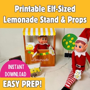 Printable Elf on the Shelf Lemonade Stand - Etsy