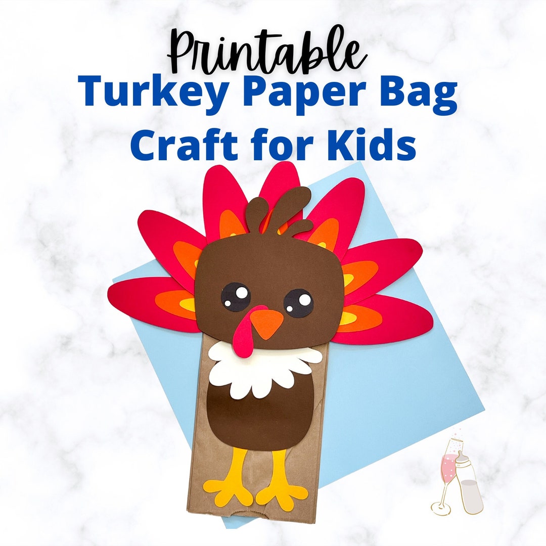 Printable Paper Bag Turkey Craft For Kids DIY Turkey Craft Etsy printable-paper-bag-turkey-craft-for-kids-diy-turkey-craft-etsy