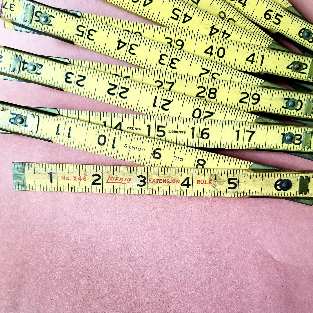 Folding Extension Rule Lufkin No. X46 Zig Zag Ruler Measuring Tool ...