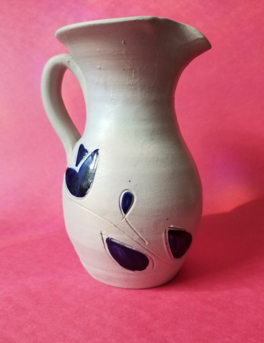 Williamsburg Pottery Pitcher Colonial 5 Inches High Salt Glaze ...