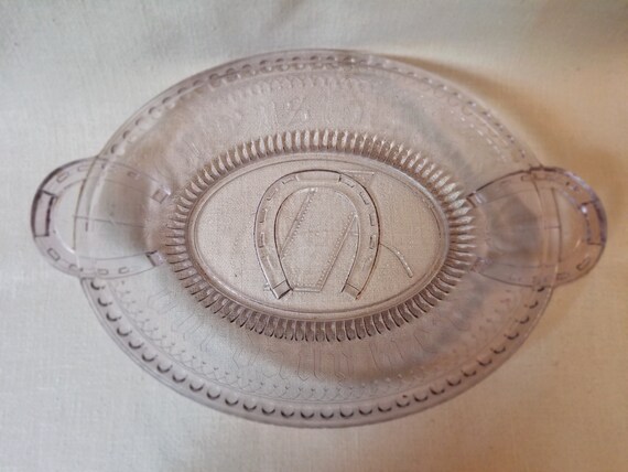 Bread Plate EAPG Give Us This Day Our Daily Bread Horseshoe | Etsy