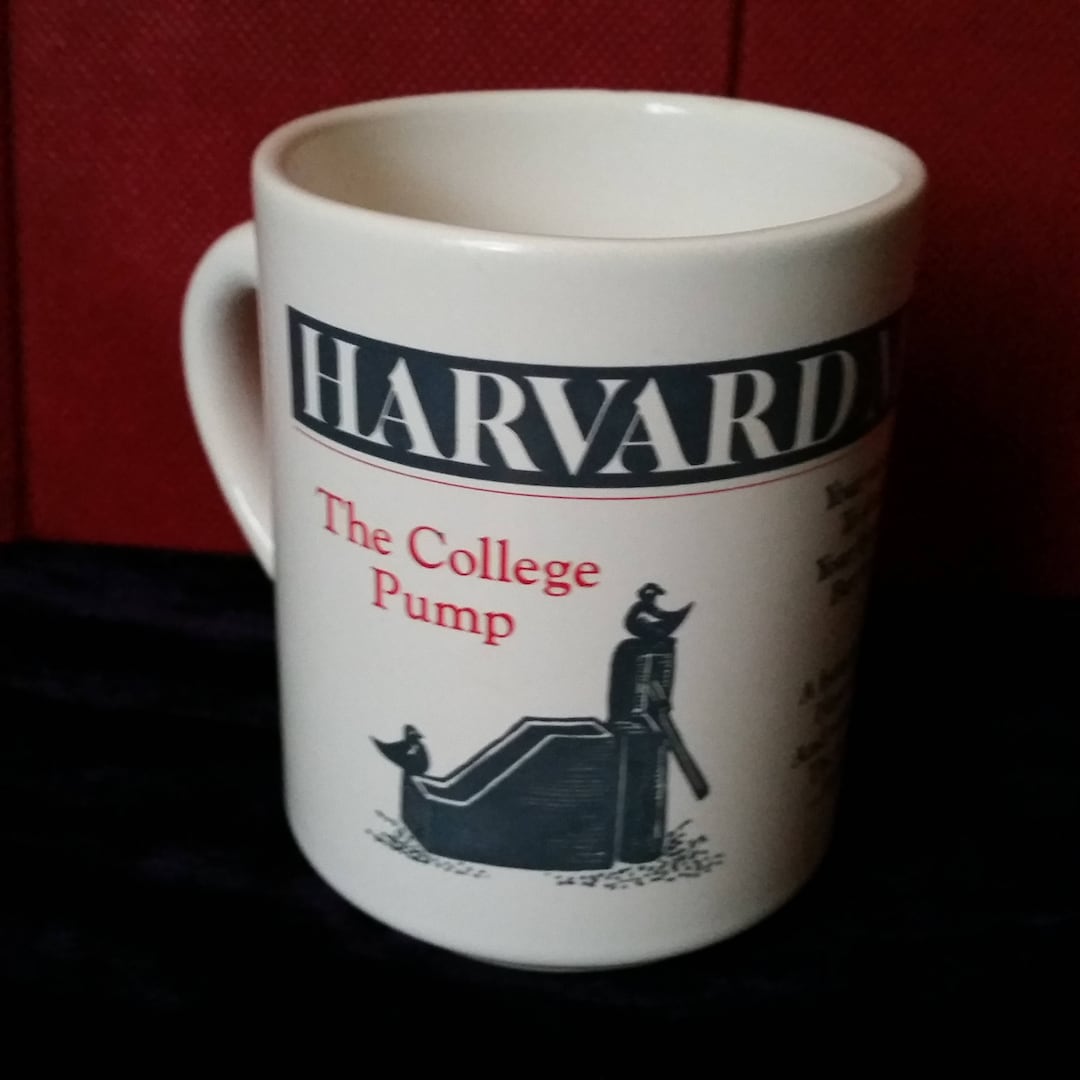 Mug Harvard Magazine the College Pump Poem Vintage FREE SHIPPING - Etsy