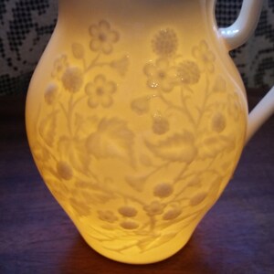 Lenox Pitcher Blackberry Pattern Vintage Ivory Colored Bone China FREE ...