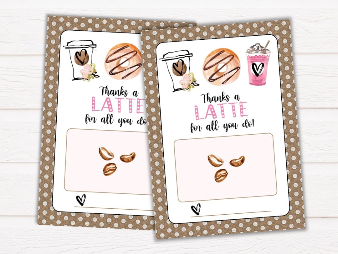 Coffee Gift Card Holder, Teacher Appreciation, Valentine's Teacher Gift ...