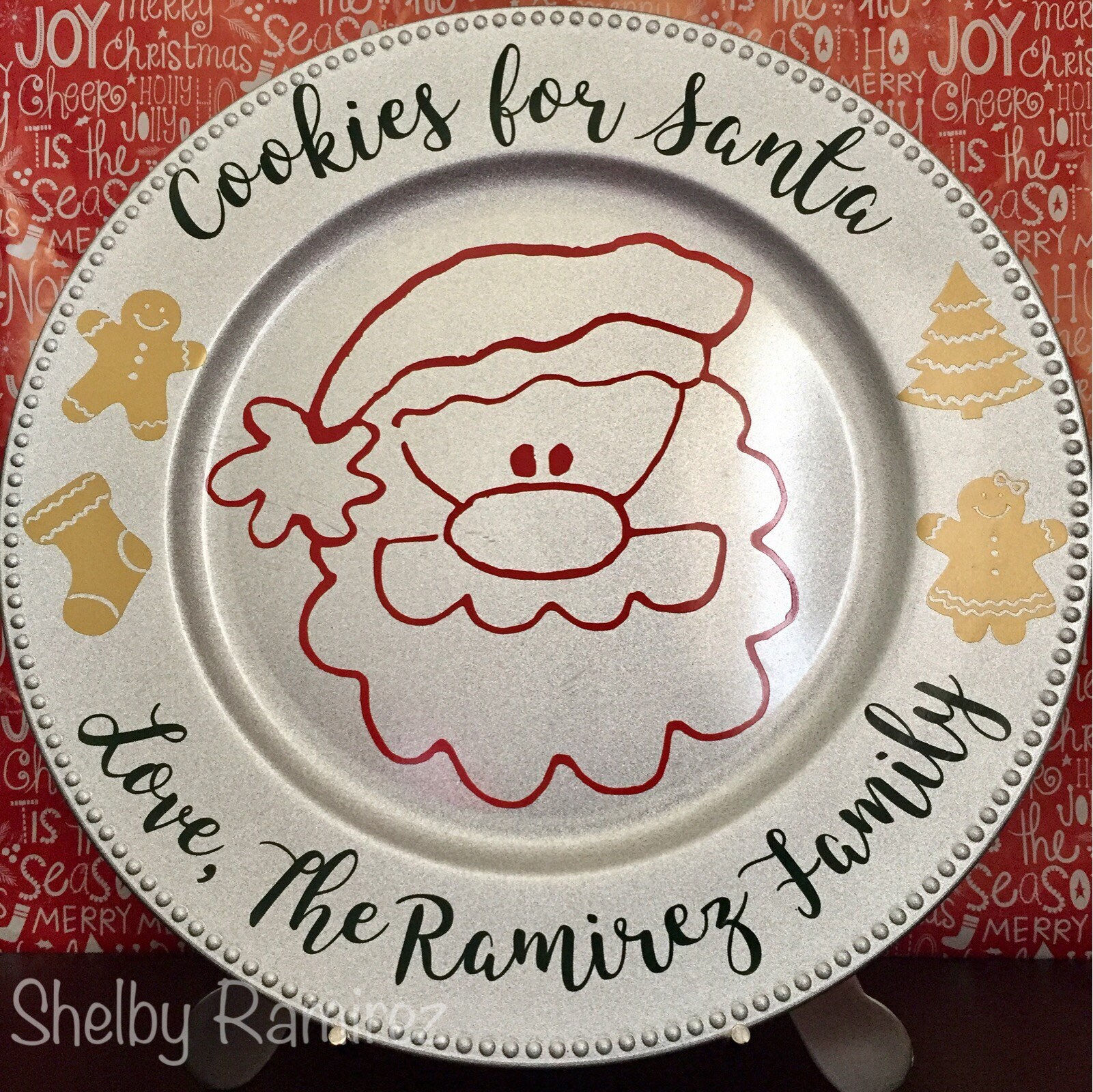 Cookies for Santa Plate Cookies for Santa Decorative | Etsy
