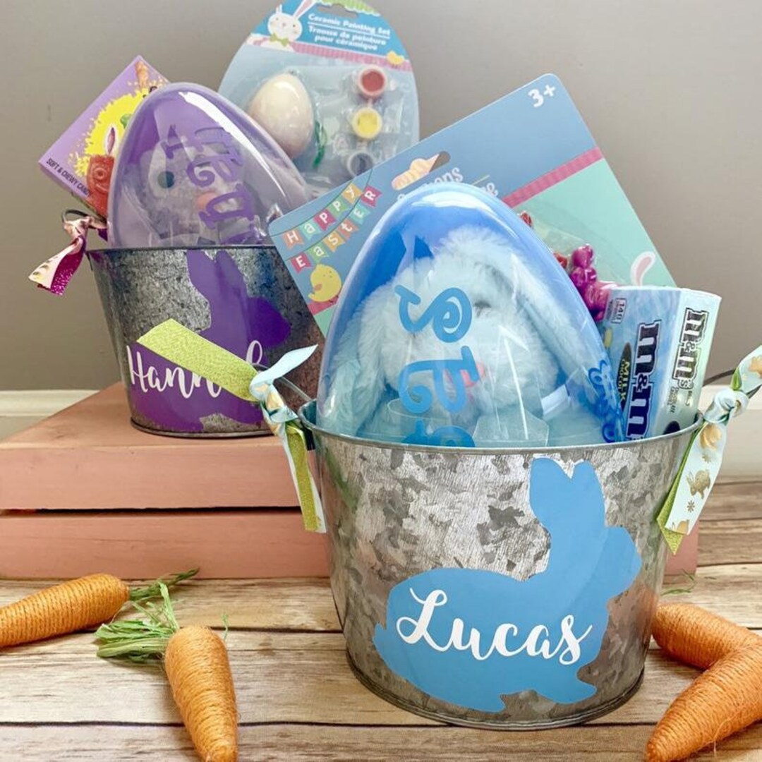 Personalized Easter Bucket, Customized Easter Bucket, Easter Basket for ...