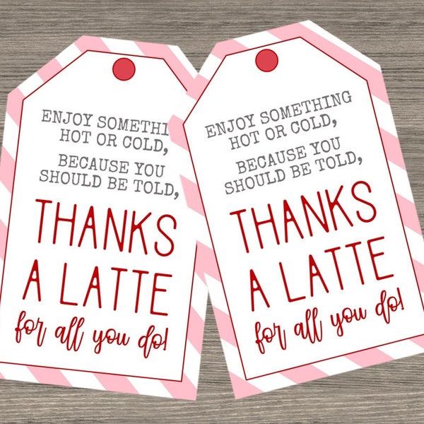 Thanks a Latte - Etsy