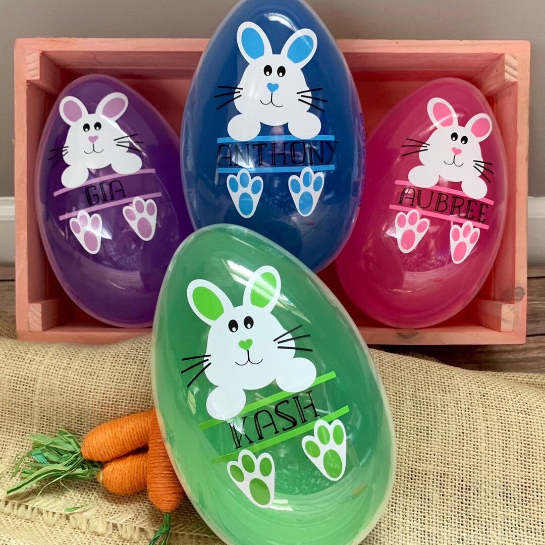 Personalized Jumbo Easter Egg, Easter Bunny Gift, Easter Basket Filler ...