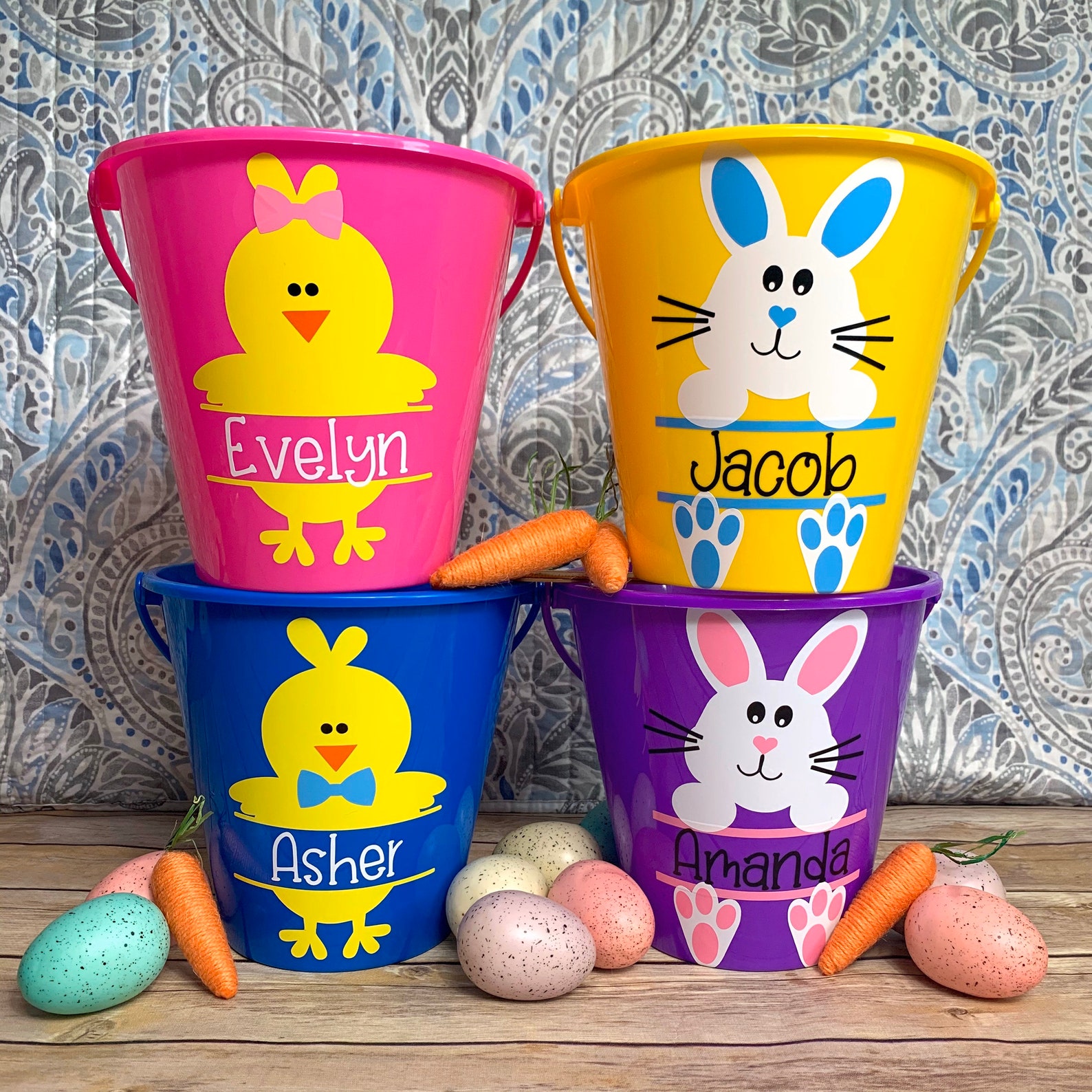 Personalized Easter Bucket Personalized Easter Basket | Etsy