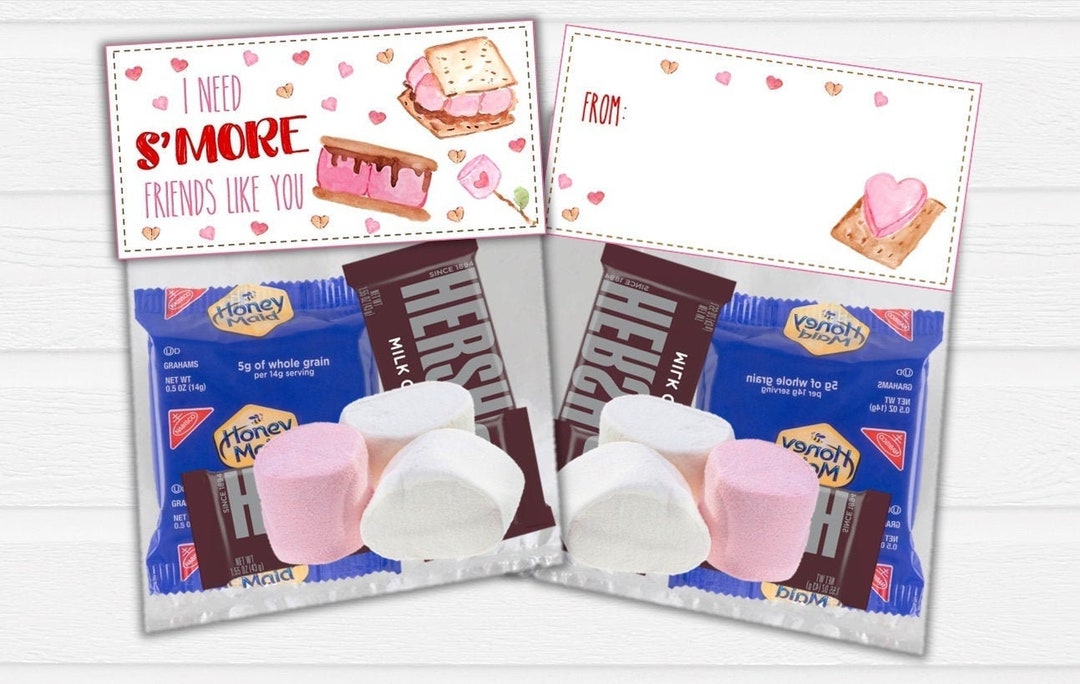 I Need S'more Friends Like You Valentine's Day Tags, S'more Valentine ...