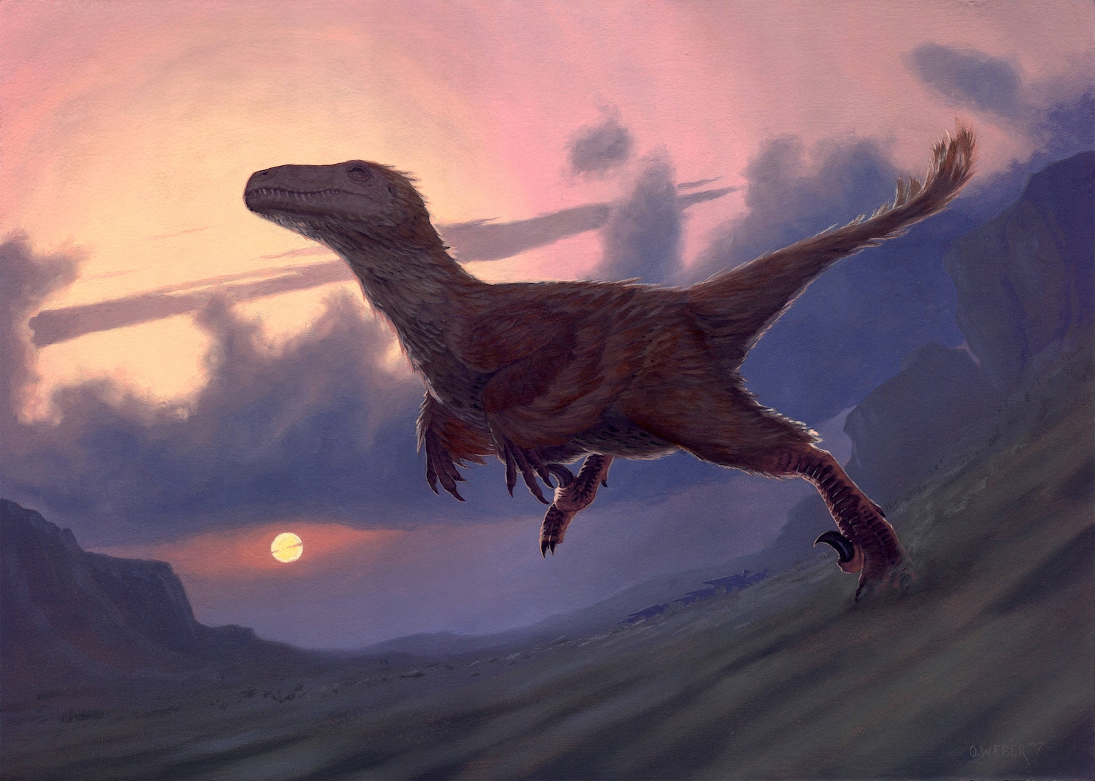 Utahraptor Painting Art Print: Signed Archival Quality - Etsy